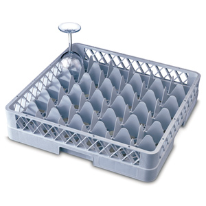 36 Compartment Glass Rack (36 Compartment Rack With 3 Extenders) | Oore
