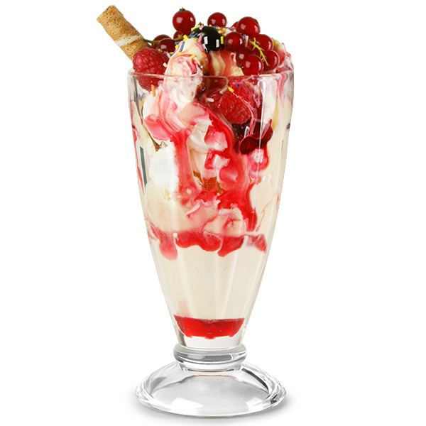 Genware Knickerbocker Glory Glass 12oz 345ml Sundae Dish Ice Cream