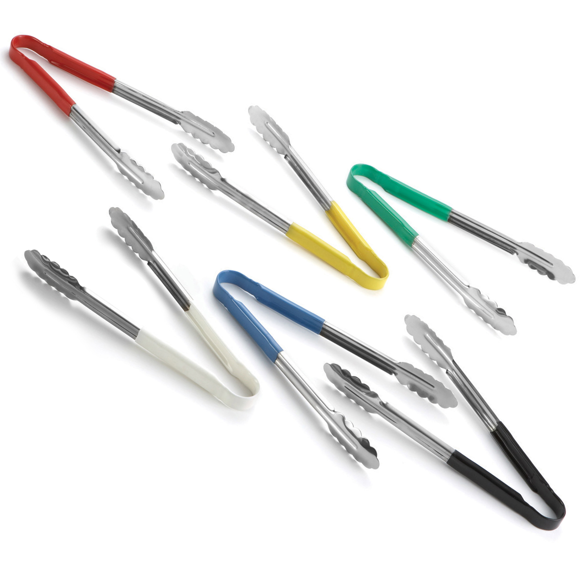 Colour Coded Stainless Steel Tongs 12inch | 12" Serving Tongs Buffet ...